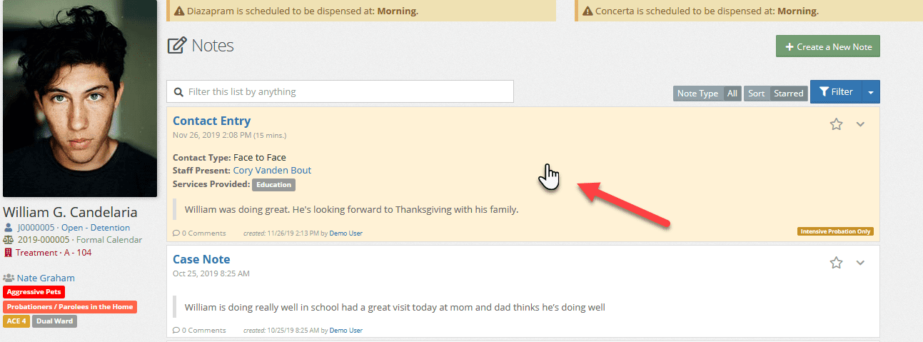 Adding an Attachment to a Note - YouthCenter Docs