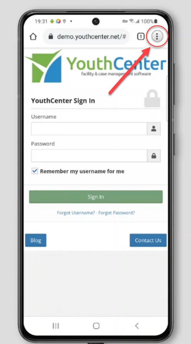 Adding YouthCenter to your Android Device - YouthCenter Docs