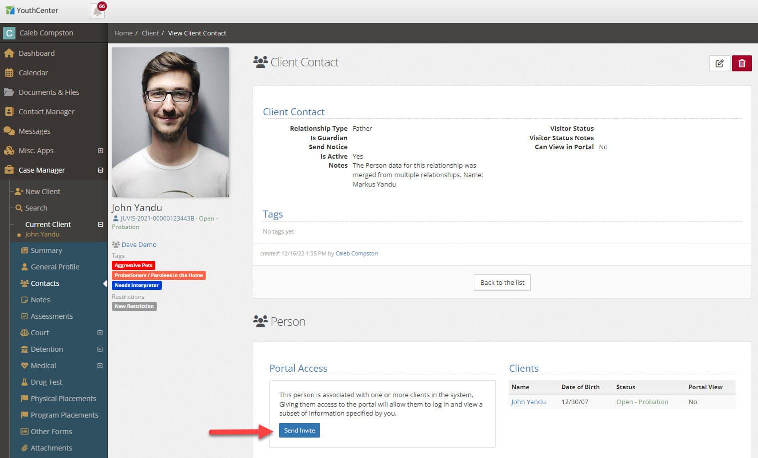 Making a Client Contact a Portal User (Casestream Connect ...